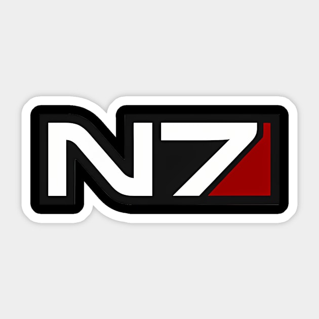 N7 Emblem Mass Effect N7 Emblem Mass Effect Sticker Teepublic